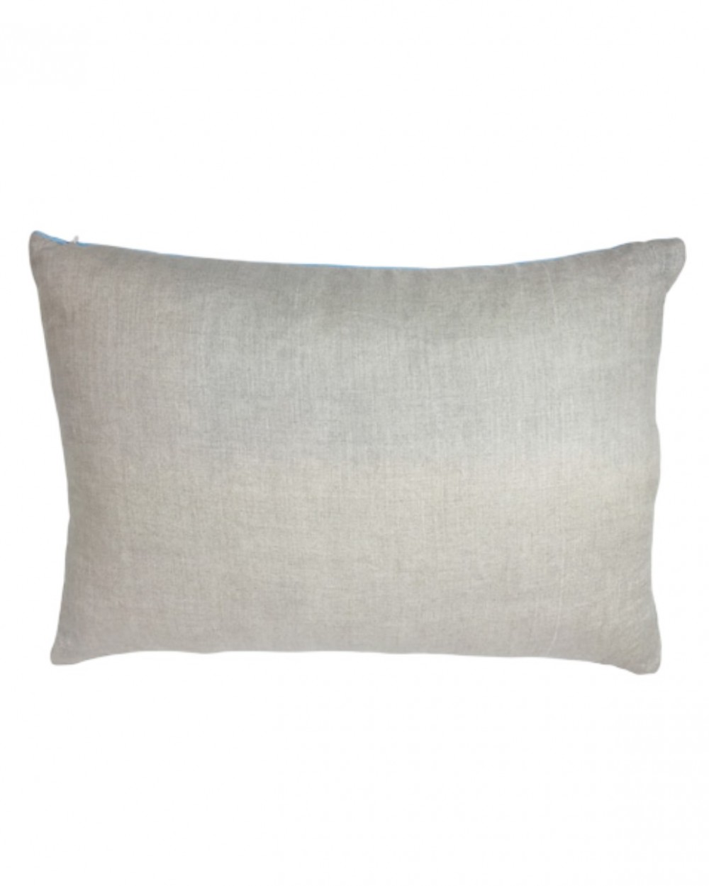 Sky Blue Velvet Hand Stitched Cushion